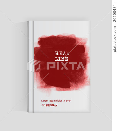 Abstract red ink splatter background element - Stock Illustration ...