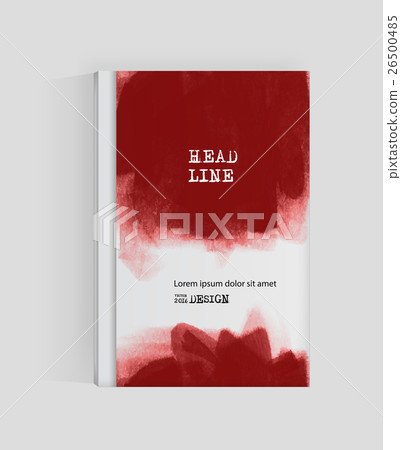 Abstract red ink splatter background element - Stock Illustration ...