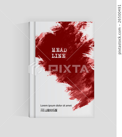 Abstract red ink splatter background element - Stock Illustration ...