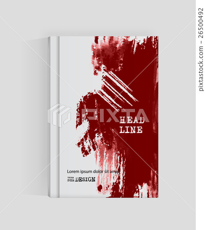 Abstract red ink splatter background element - Stock Illustration ...