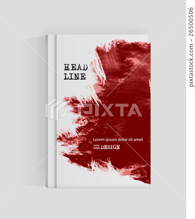 Abstract red ink splatter background element - Stock Illustration ...