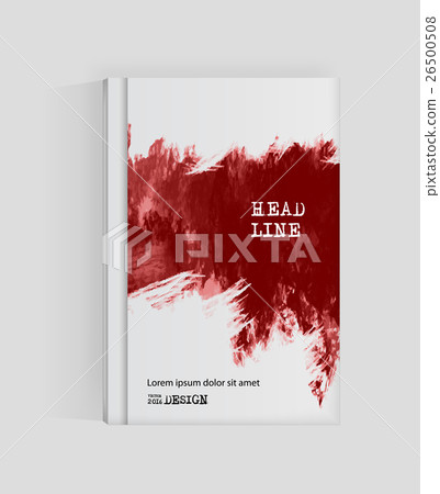 Abstract red ink splatter background element - Stock Illustration ...