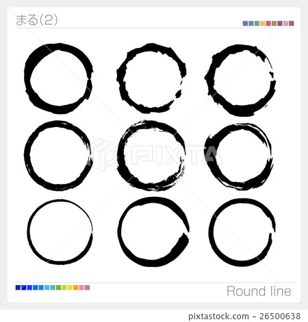 A round line (art brush) - Stock Illustration [26500638] - PIXTA