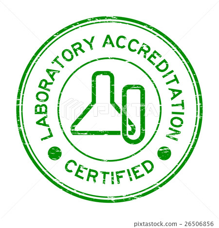 Grunge laboratory accreditation certified stamp - Stock Illustration ...