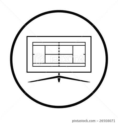 Tennis TV translation icon - Stock Illustration [26508071] - PIXTA