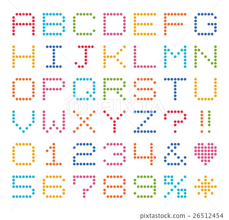 Alphabetical circle dot - Stock Illustration [26512454] - PIXTA