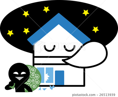 House theft - Stock Illustration [26513939] - PIXTA