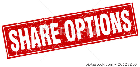 share options square stamp - Stock Illustration [26525210] - PIXTA