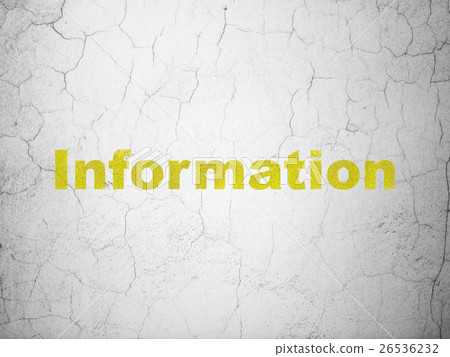 Information concept: Information on wall - Stock Illustration [26536232 ...