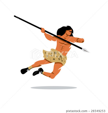 Vector Savage Cartoon Illustration. - Stock Illustration [26549253] - PIXTA