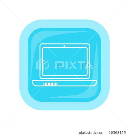 Laptop Square Icon - Stock Illustration [26562155] - PIXTA