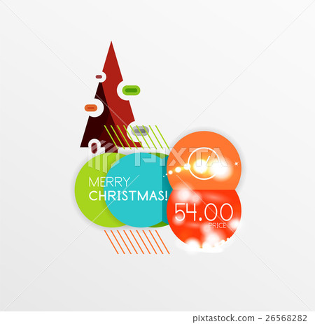 Christmas sale stickers with sample promo text - Stock Illustration ...
