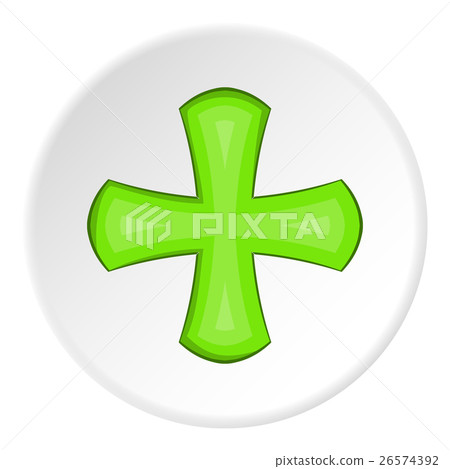 Green cross icon, cartoon style - Stock Illustration [26574392] - PIXTA