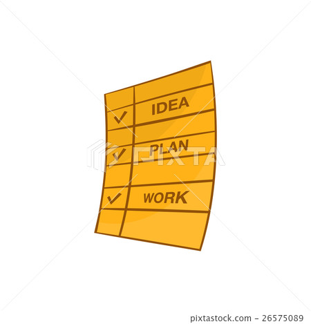 Business plan icon, cartoon style-插圖素材 [26575089] - PIXTA圖庫