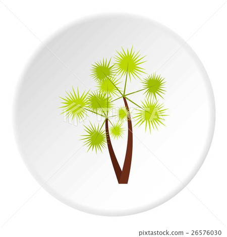 Prickly palm icon, flat style - Stock Illustration [26576030] - PIXTA