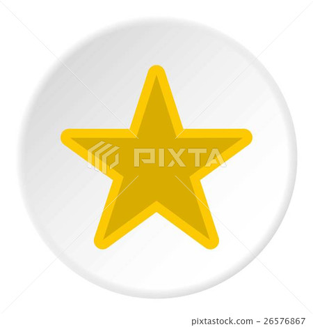 Celestial star icon, flat style - Stock Illustration [26576867] - PIXTA