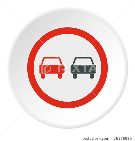 Sign overtaking icon, flat style - Stock Illustration [26576926] - PIXTA