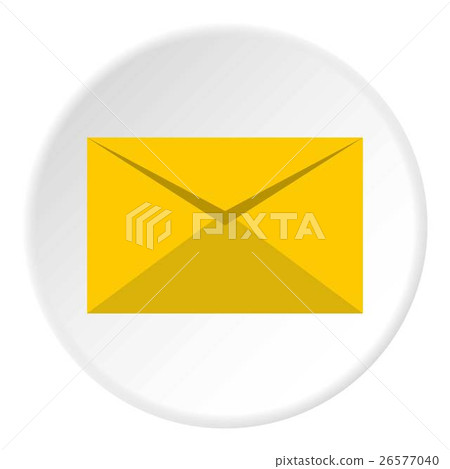 Paper letter icon, flat style - Stock Illustration [26577040] - PIXTA