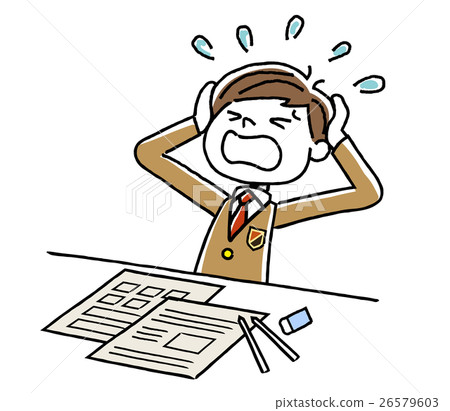 Boys studying to study - Stock Illustration [26579603] - PIXTA