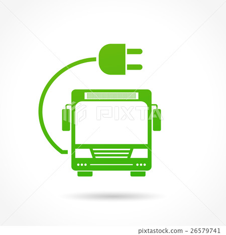 electric bus sign - Stock Illustration [26579741] - PIXTA