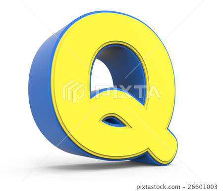 cute yellow letter Q - Stock Illustration [26601003] - PIXTA