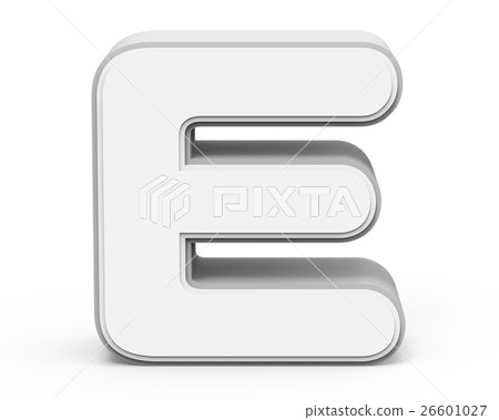 white letter E - Stock Illustration [26601027] - PIXTA