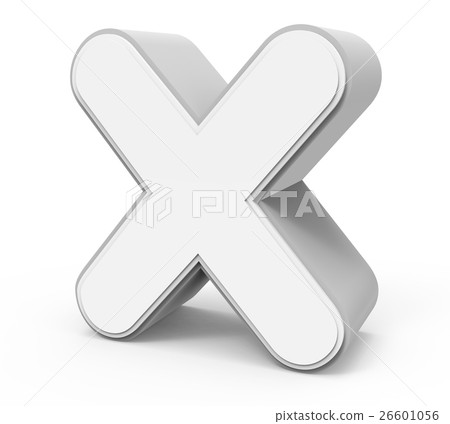 white letter X - Stock Illustration [26601056] - PIXTA
