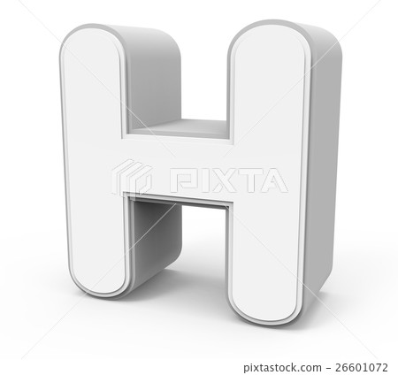 white letter H - Stock Illustration [26601072] - PIXTA