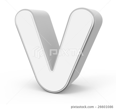 white letter V - Stock Illustration [26601086] - PIXTA