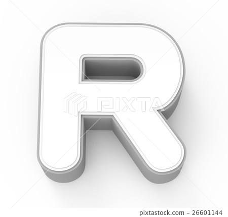 white letter R - Stock Illustration [26601144] - PIXTA