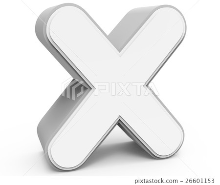 white letter X - Stock Illustration [26601153] - PIXTA