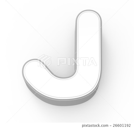 white letter J - Stock Illustration [26601192] - PIXTA