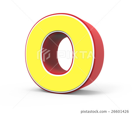 yellow letter O - Stock Illustration [26601426] - PIXTA