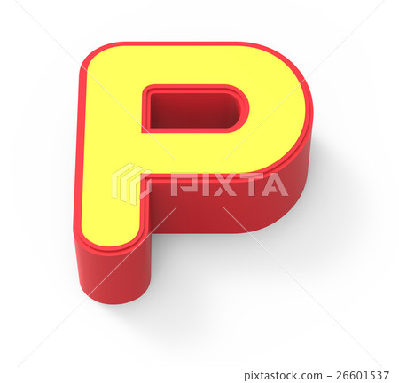 yellow letter P - Stock Illustration [26601537] - PIXTA