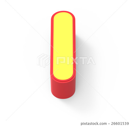 yellow letter I - Stock Illustration [26601539] - PIXTA