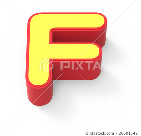 yellow letter F - Stock Illustration [26601549] - PIXTA