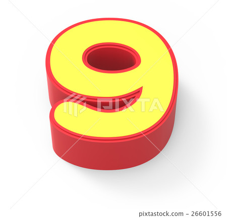 yellow number 9 - Stock Illustration [26601556] - PIXTA