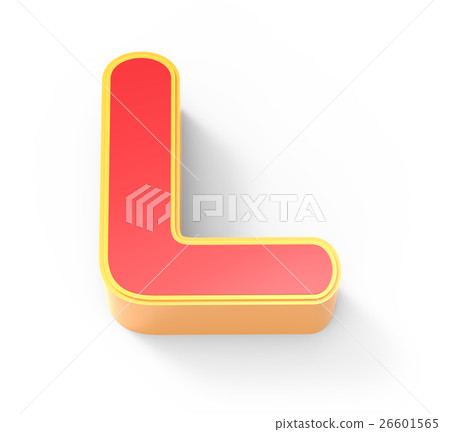 red letter L - Stock Illustration [26601565] - PIXTA