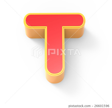 red letter T - Stock Illustration [26601596] - PIXTA