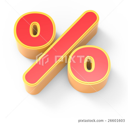 red percent mark - Stock Illustration [26601603] - PIXTA