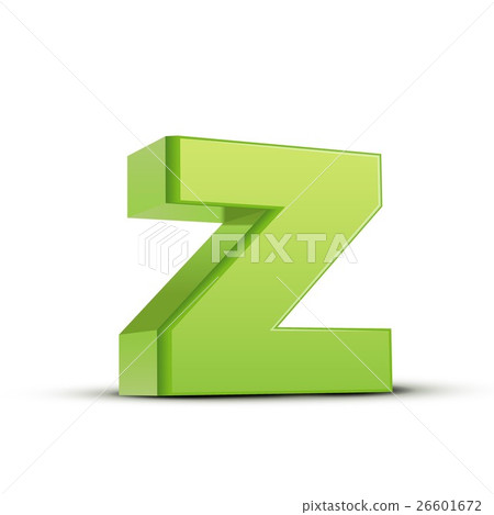 lowercase grass green letter Z - Stock Illustration [26601672] - PIXTA
