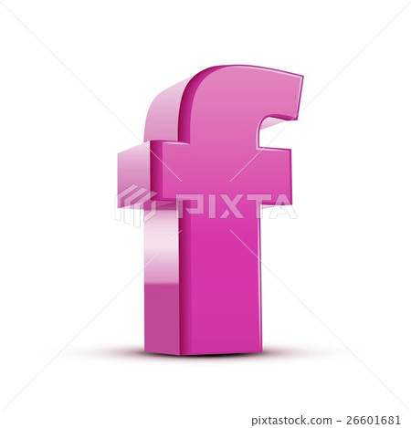 lowercase light pink letter F - Stock Illustration [26601681] - PIXTA