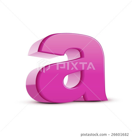 lowercase light pink letter A - Stock Illustration [26601682] - PIXTA