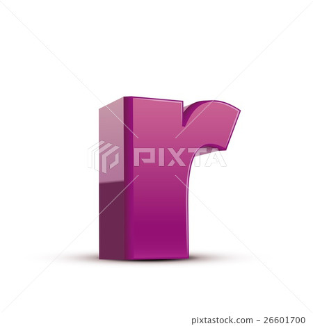 lowercase purple letter R - Stock Illustration [26601700] - PIXTA