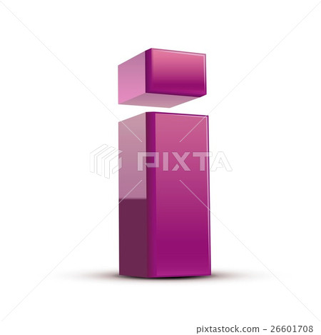 lowercase purple letter I - Stock Illustration [26601708] - PIXTA