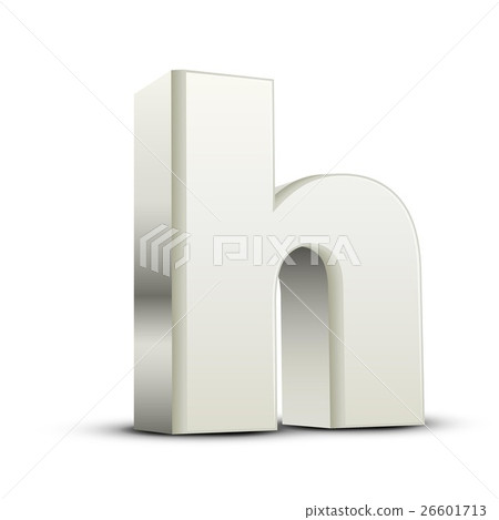 lowercase white letter H - Stock Illustration [26601713] - PIXTA