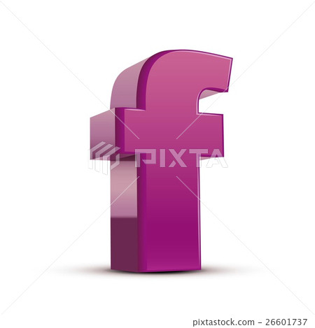 lowercase purple letter F - Stock Illustration [26601737] - PIXTA