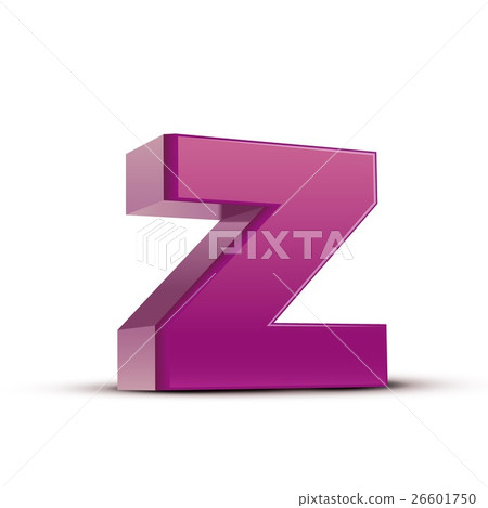 lowercase purple letter Z - Stock Illustration [26601750] - PIXTA