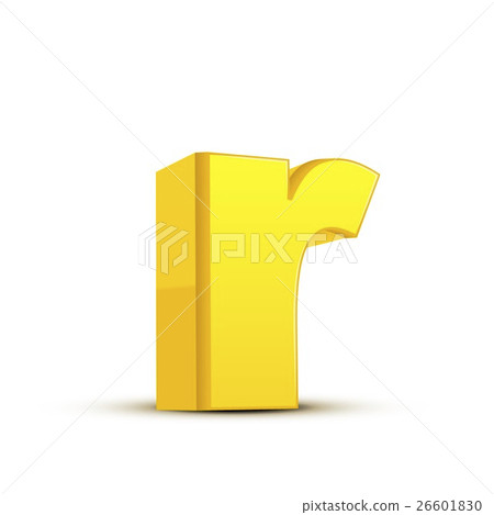 lowercase yellow letter R - Stock Illustration [26601830] - PIXTA