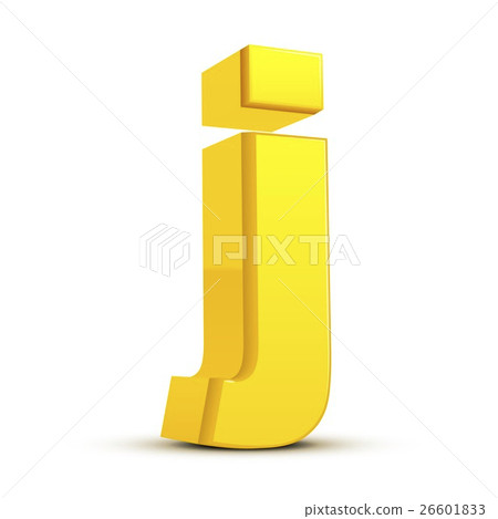lowercase yellow letter J - Stock Illustration [26601833] - PIXTA
